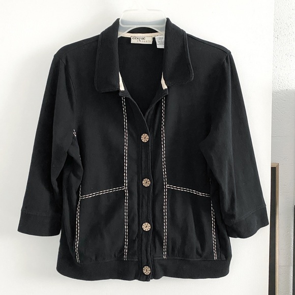 Onque Casuals | Jackets & Coats | Vintage Onque Casuals Cotton Jersey ...
